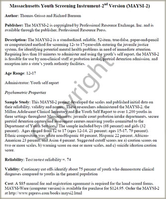 Children’s Mental Health Screening