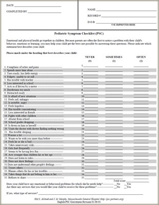 Children's Mental Health Screening